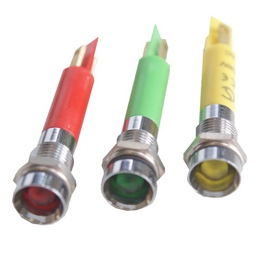 230VAC 240V Mains Recessed Chrome LED Indicator Red | eBay UK