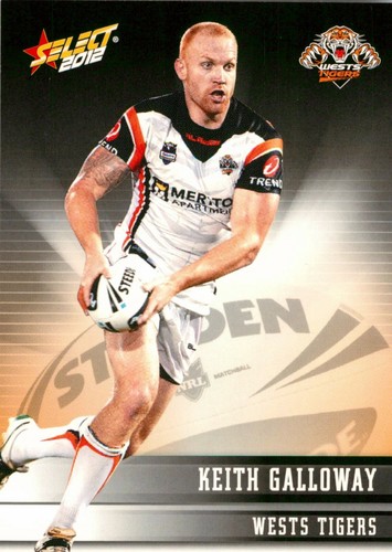 2012 WESTS TIGERS NRL Card KEITH GALLOWAY | eBay