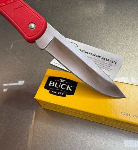 NIB - Buck 110 Slim Hunter Drop Point in Red | eBay