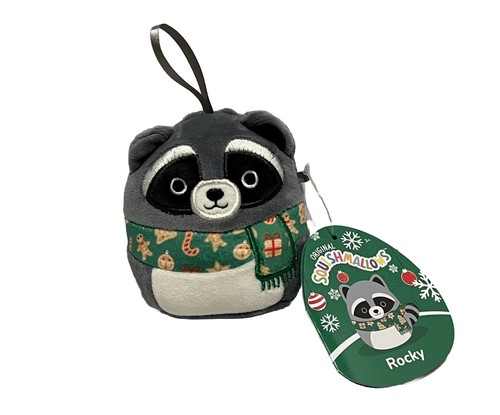 Squishmallows Rocky Raccoon Plush Ornament KellyToy Christmas ...