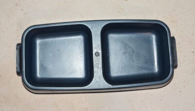 Divided Pet Food Bowl Blue Small Cat Dog Water Plastic Used | eBay