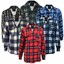 Men s Padded Work Shirts Quilted Fleece Lumberjack Shirt Top Coats ...