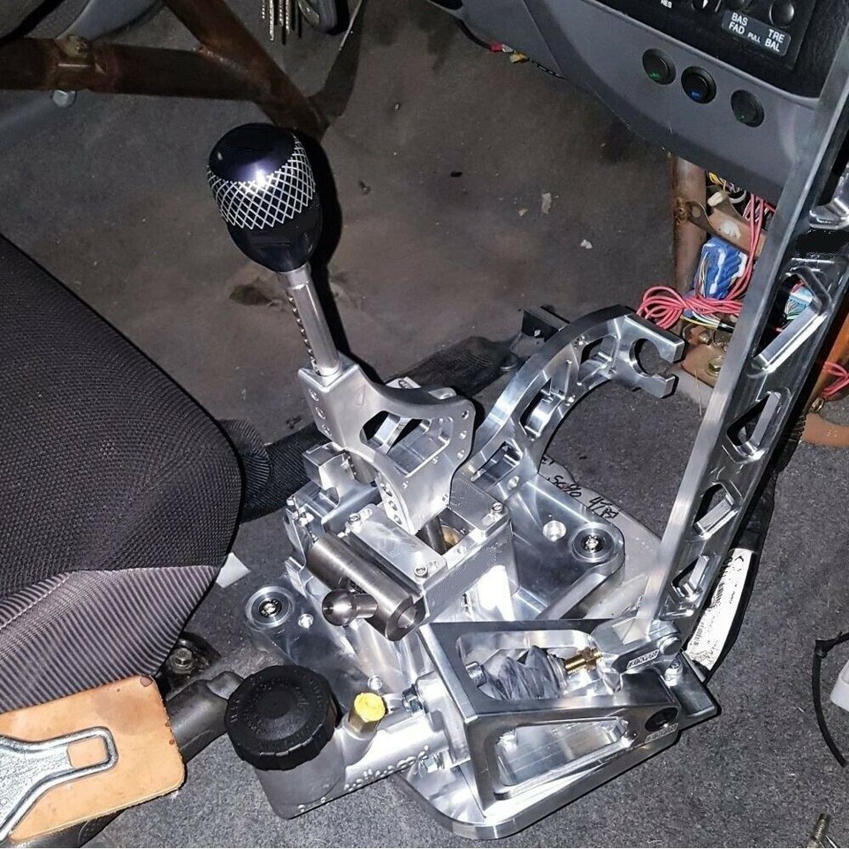 Trans Bracket Shifter Box Shift Cable Linkage w/ Knob for Honda K20 K24 ...