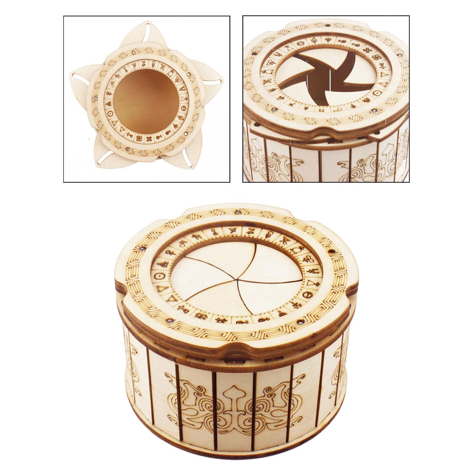 Wooden Puzzle Box Treasure Box Adults Gifts Storage Secrets Puzzle Box ...