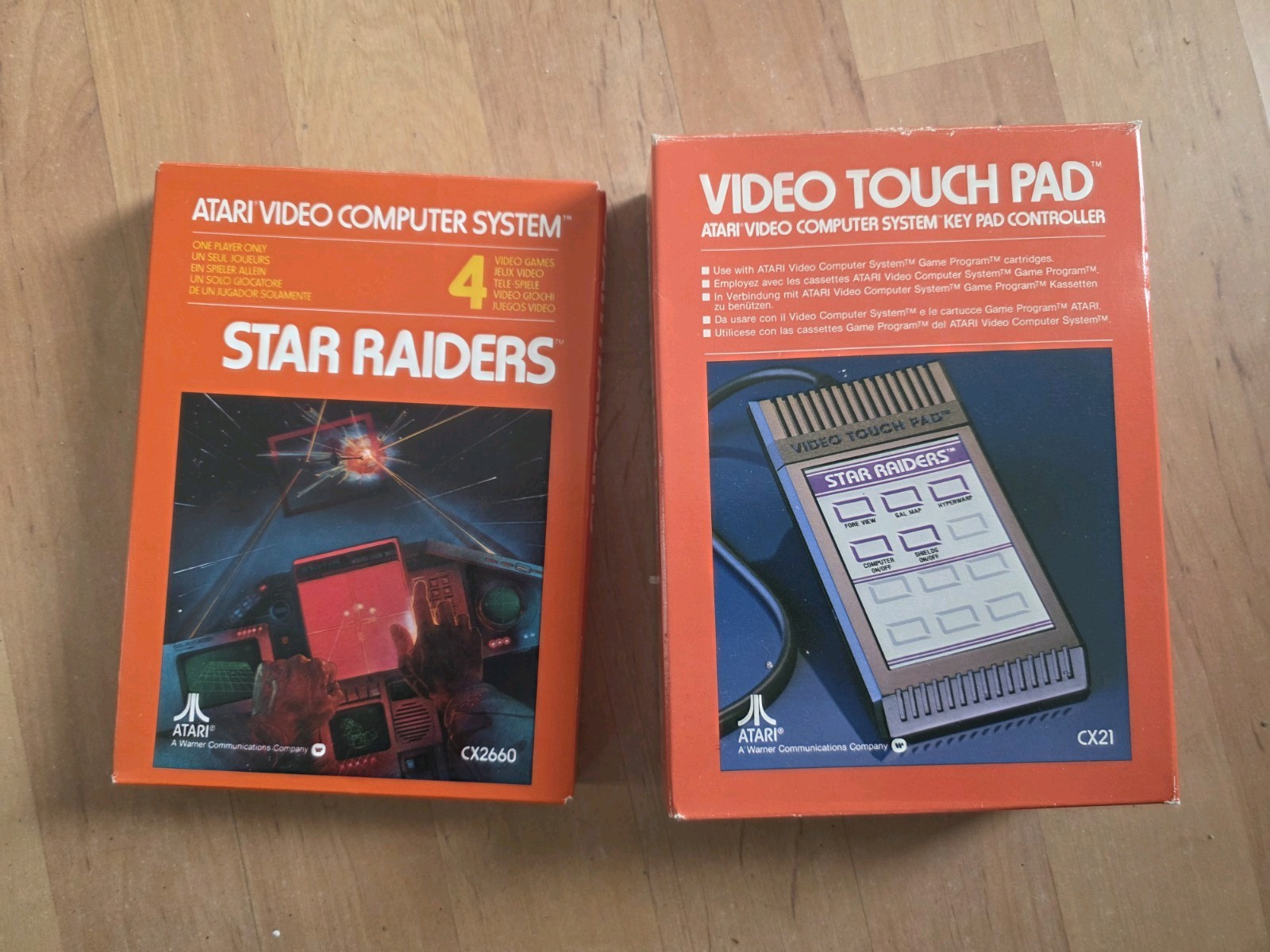 vintage ATARI 2600 STAR RAIDERS VIDEO COMPUTER GAME ORIGINAL TOUCH PAD ...