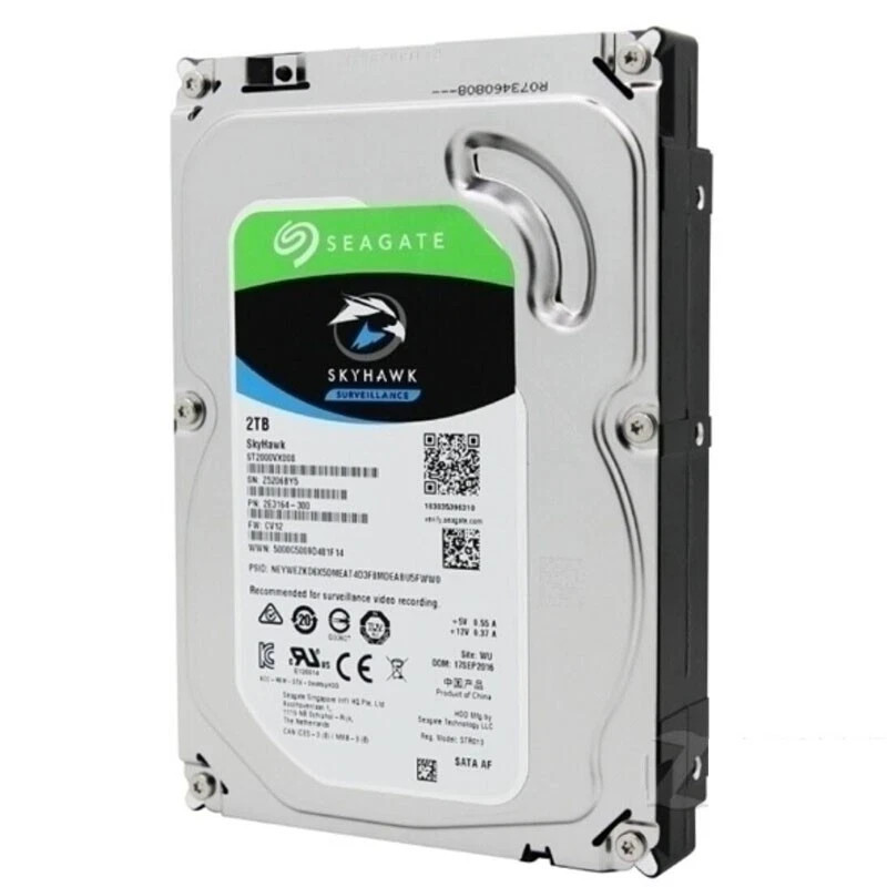 Seagate SkyHawk ST2000VX008 2TB SATA 3.5" CCTV DVR NVR PC HDD Hard ...