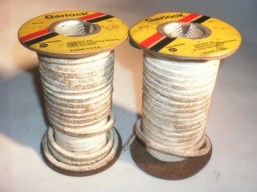 GARLOCK 8922 3/16" .1875" SYNTHEPAK PTFE BRAIDED PACKING 2 SPOOLS 1LB ...