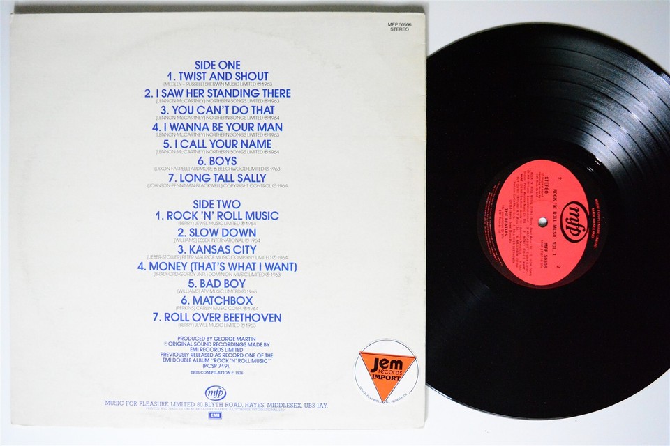 BEATLES Rock N Roll Music Vol 1 MFP LP VG++ UK pressing | eBay