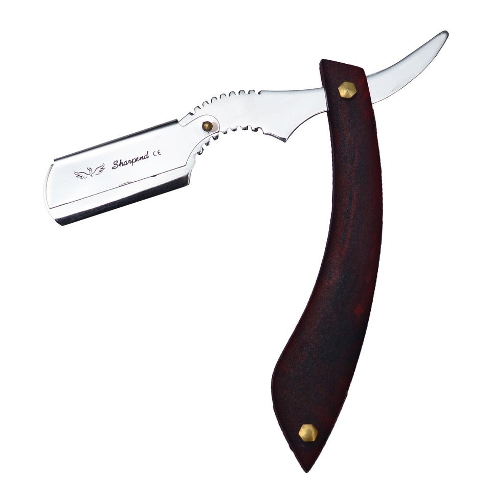 FREE BLADES + CLASSIC BARBER STRAIGHT RAZOR CUT THROAT SALON SHAVING ...