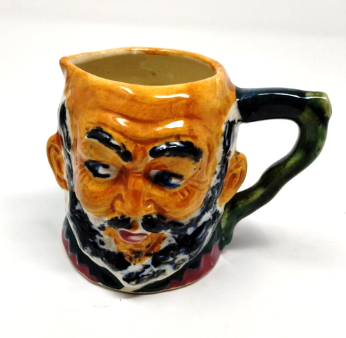 Vtg Hand Painted Mug Wise Lawyer Man Toby Style Cup Hat Jacket Beard ...