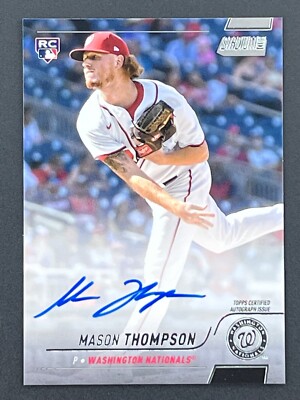 MASON THOMPSON RC 2022 Topps Stadium Club Rookie Auto SCBA-MTH ...