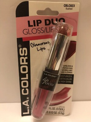 LA Colors Lip Gloss Lipstick Duo Moisturizes Lips With Color and High ...