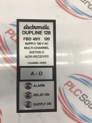 ELECTROMATIC DUPLINE 128 FBD 4911 120 MULTI CHANNEL BISTABLE NOR ...