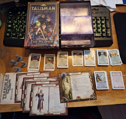 Talisman: The Reaper Expansion - Complete, all cards, miniatures, and ...