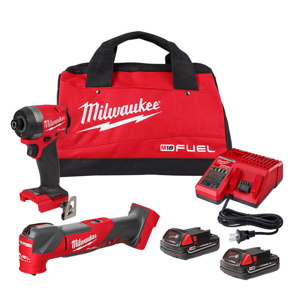 Milwaukee M18 2953-22MT Multi-Tool Impact Driver Combo Kit - Red for ...