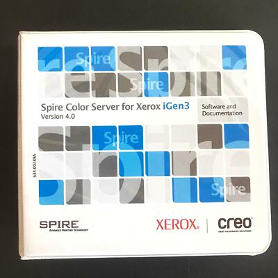 Creo Spire Color Server Xerox igen3 Ver. 4.0 Software & Documentation ...