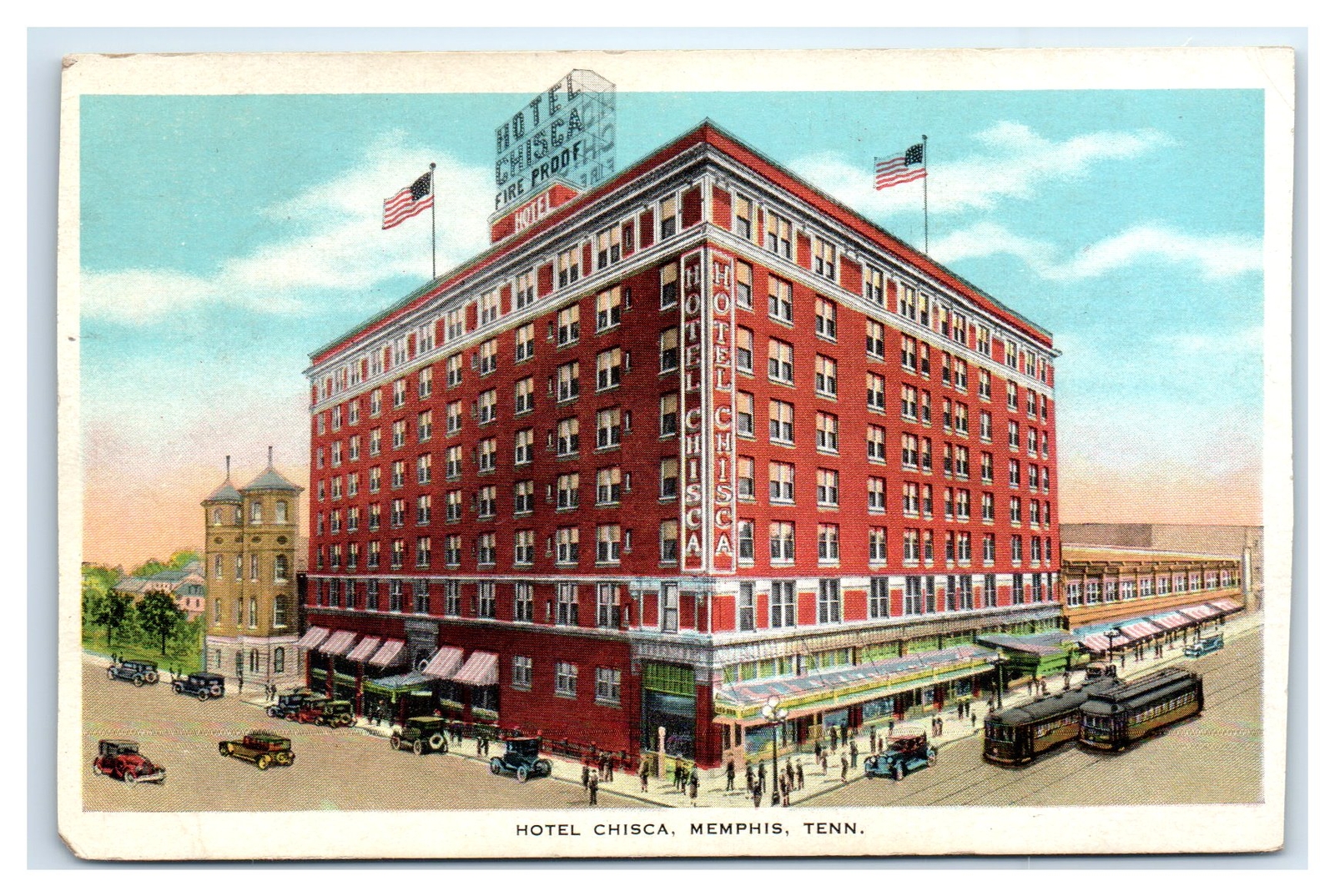 1931 Memphis, TN Postcard- HOTEL CHISCA FIRE PROOF | eBay