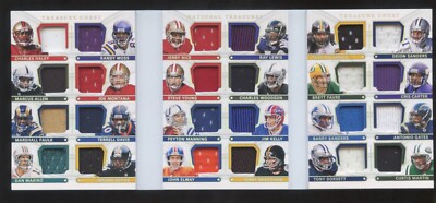 TREASURES CHEST 24 HOF'S GAME WORN JERSEY MONTANA-RICE-YOUNG-MARINO ...