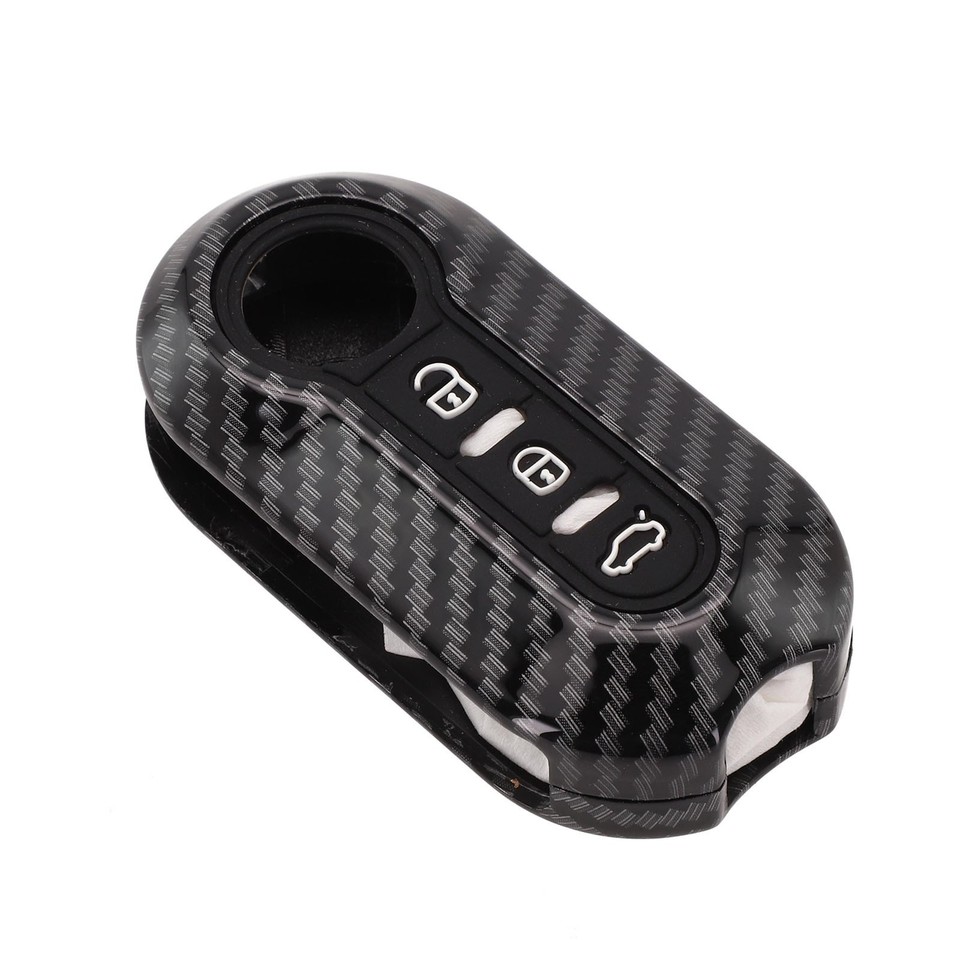 Abrasion Resistant Carbon Key Case for Multiple For Fiat Vehicle Models ...