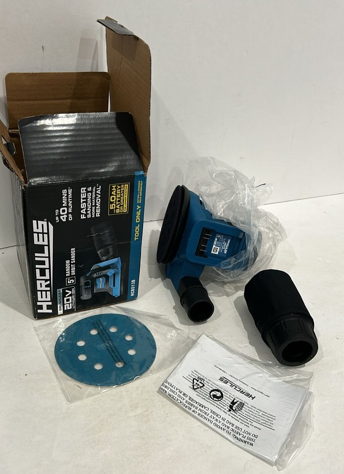 Hercules HCB013B 5” Random Orbit Sander Tool Only, Open Box (A11) | eBay