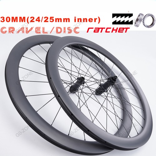 700c Carbon Road bike Wheelset Disc Brake Clincher Tubeless Hook Or ...