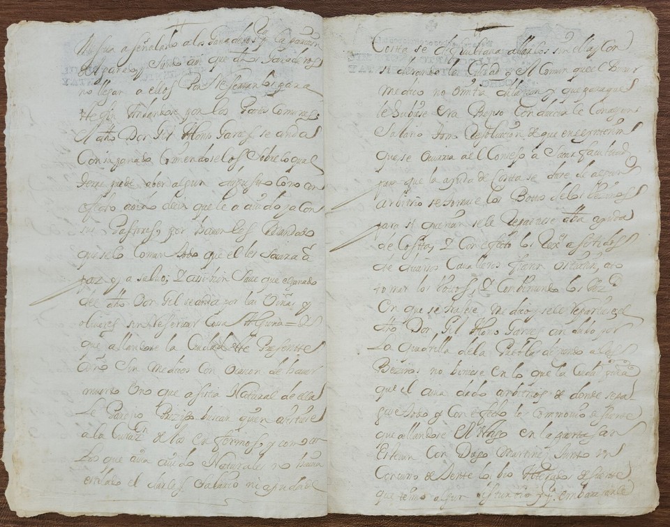 Handwritten manuscript 1688 Spanish Colonial Peru multiple stamps and ...