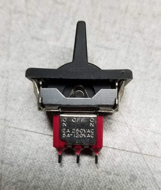 C&K 7105-J26-ZQ Paddle / Toggle Switch SPDT Black 7105J26ZQE22 for sale ...