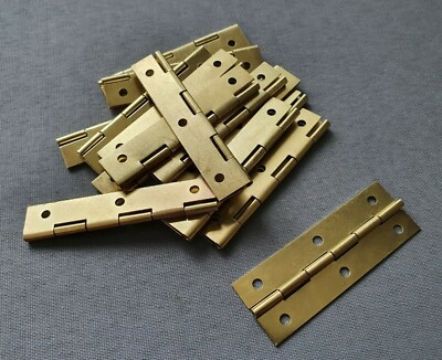 Gold Door Hinges Doll House Craft Jewellery Wooden Box Hinge Cabinet ...