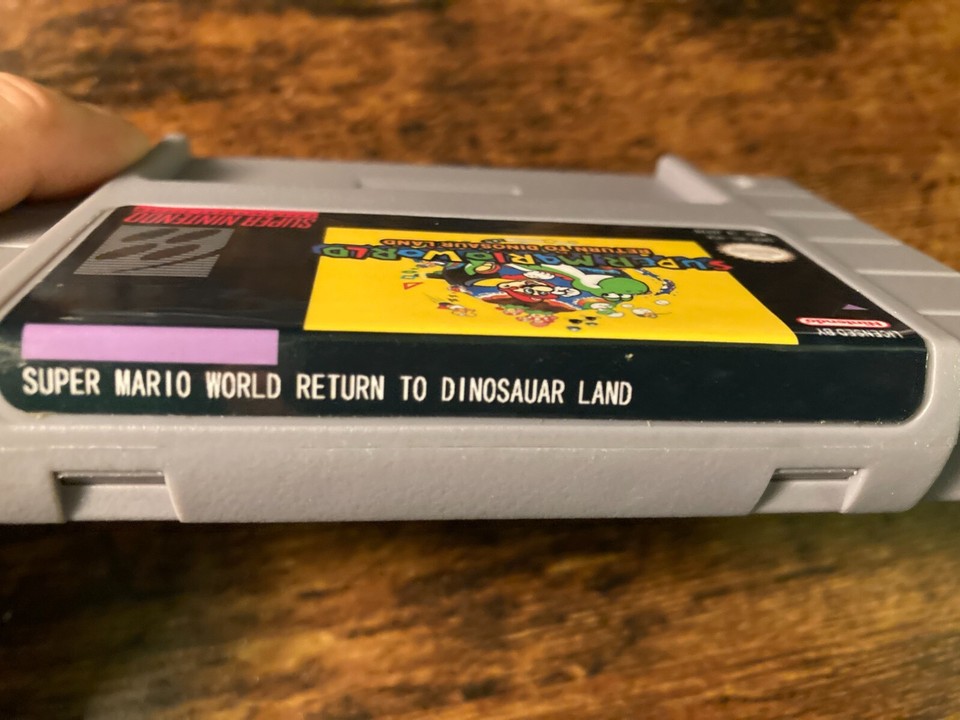 Super Mario World Return to Dinosaur Island SNES 16-Bit Game Cart NTSC ...