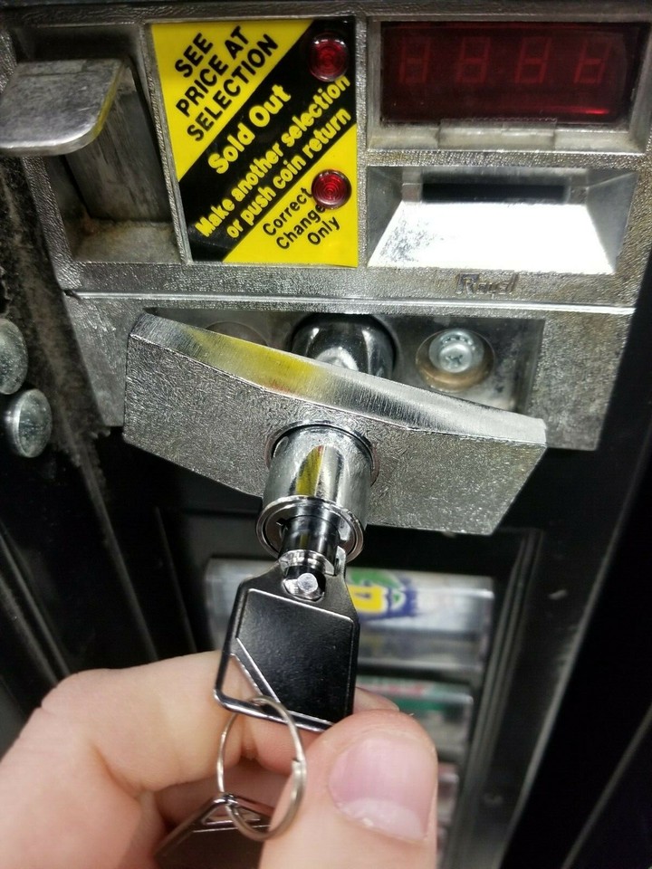 10 Brand new lock cylinder tubular standard locks for soda / snack ...