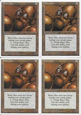 MTG: BRASS MAN 4th Edition UNCOMMON; played, Excellent condition x4 | eBay