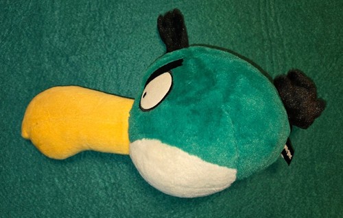 Angry Birds Hal Toucan Plush Green Bird Toy Closed Beak No Sound Rovio ...