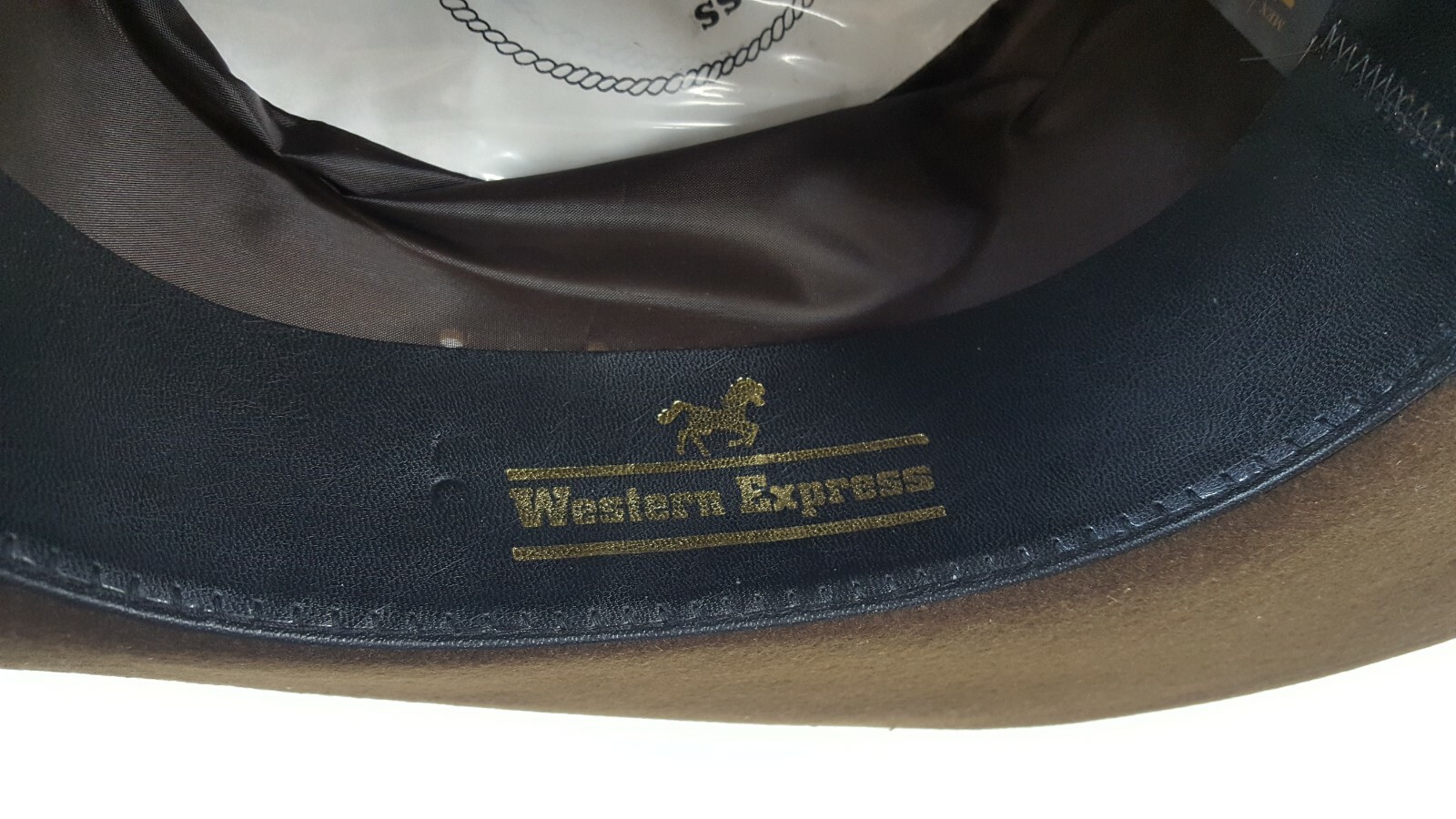 Western Express Inc. Felt Cowboy Hat Brown Size 54 6 3/4 | eBay