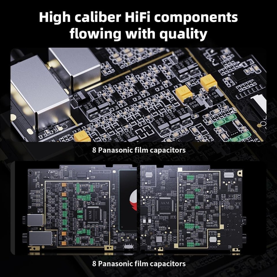 Fiio M23 Hi-Res Music Player AMP USB DAC w/AK4191EQ+AK4499EX PEQ (Dark ...