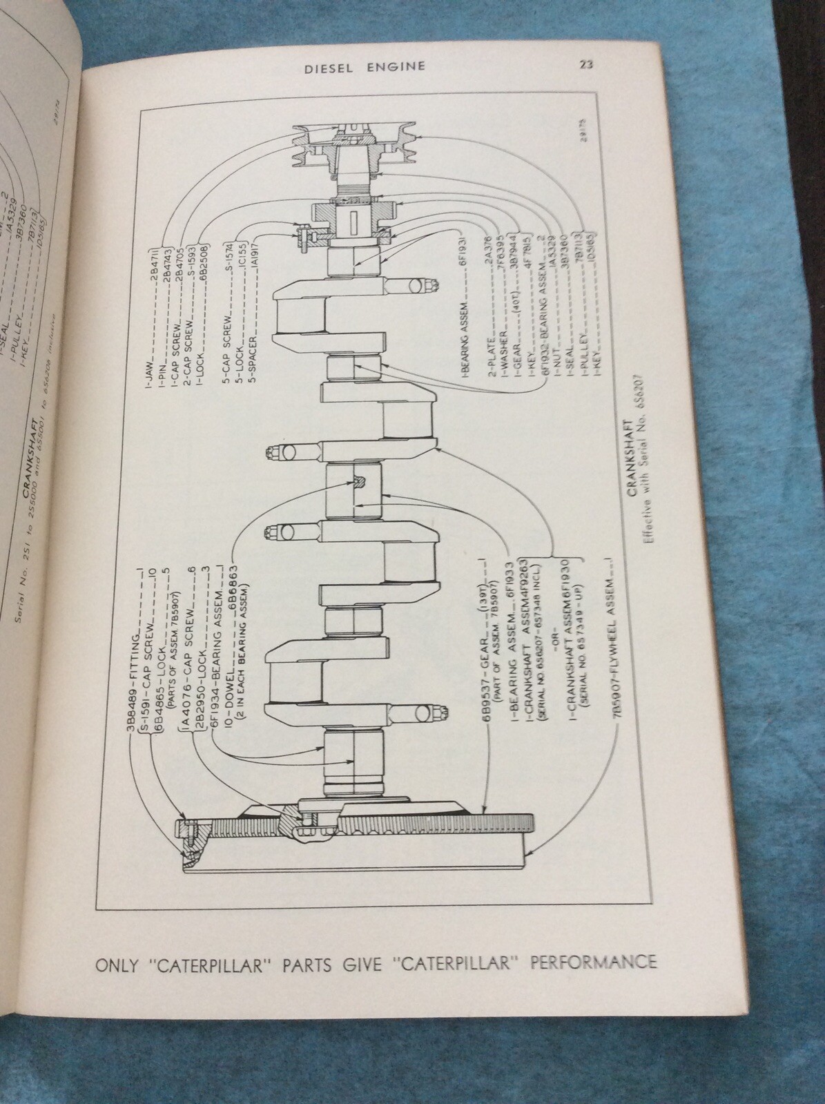 Caterpillar CAT D8800 Engine Parts Book 2F580 And 7F8760 SN 2s1-5000 ...