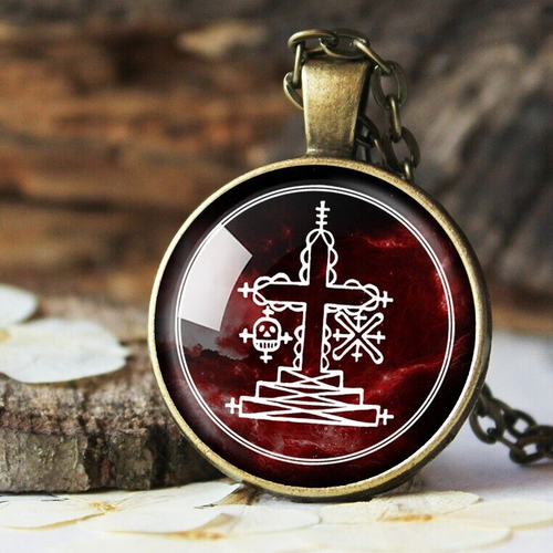 Papa Ghede Voodoo Loa Veve Pendant Vodoun Lwa Necklace Talisman Amulet ...