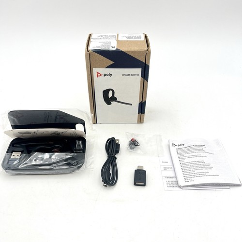 Poly Voyager 5200 UC USB-A Bluetooth Headset +BT700 Adapter | eBay