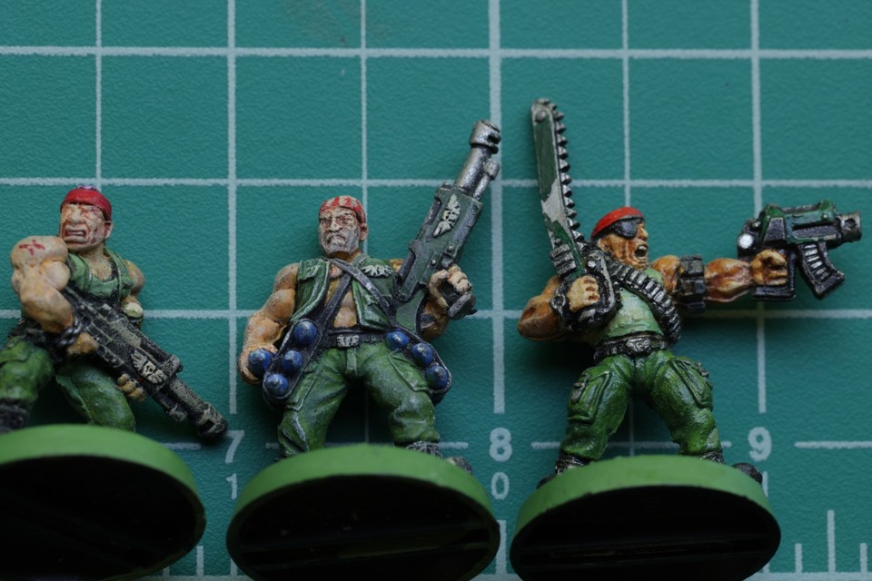 GW WH40K OOP 1994 - Imperial Guard - Catachan Jungle Fighters Lot x10 ...