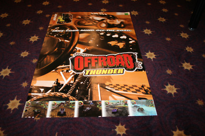 Midway Off Road Thunder Video Arcade Game Wall Poster Flyer 24" X 36 ...
