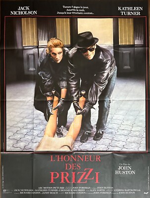 Affiche cinéma L'HONNEUR DES PRIZZI 120x160cm John Huston / Jack ...