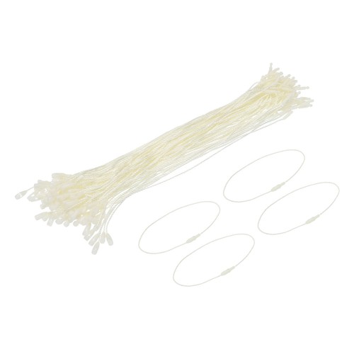 Polyester Rope Hang Tag String Snap Lock 190mm,0.5mm 100 Pcs,Beige ...