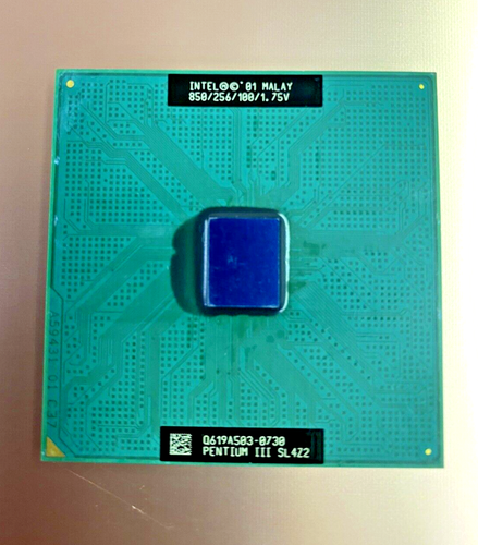 SELTENE COPPERMINE Intel P III 850 MHz CPU SL4Z2 256K Cache 100 MHz FSB ...
