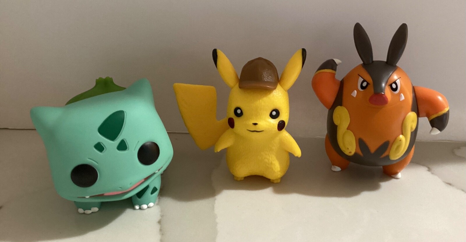 Pokemon Figs Lot x3: BULBASAUR FUNKO #453, DETECTIVE PIKACHU 3 ...