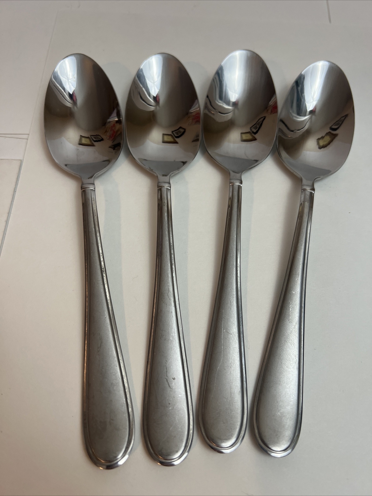 Mikasa VIRTUOSO FROST Vietnam Stainless 4 Place Oval Spoons 7 5/8" | eBay