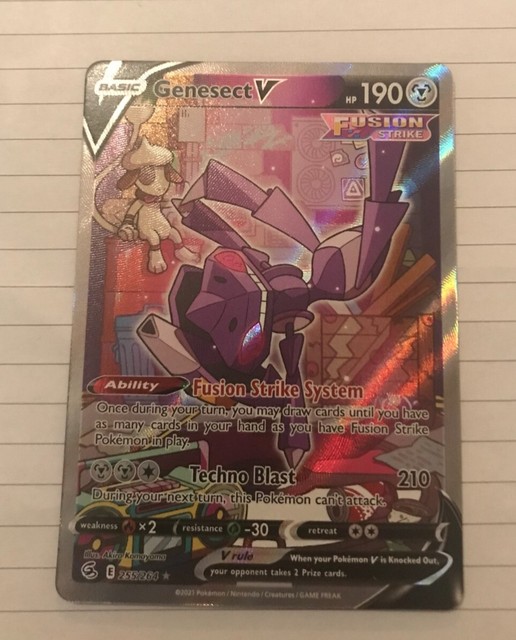 Pokémon TCG Genesect V Fusion Strike 255/264 Holo Full Art for sale ...