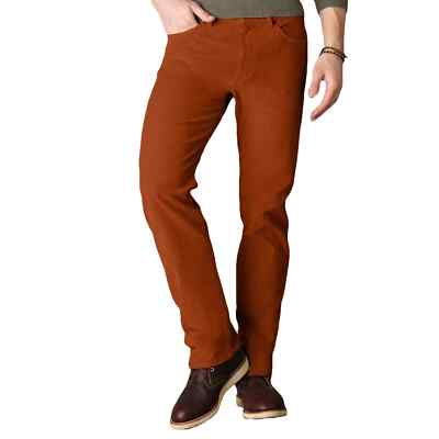 New Dockers Mens Straight-Fit 5-Pocket Corduroy Jeans Pants, Rust Size ...