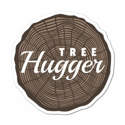 Tree Hugger Sticker Decal Vegan Planet Nature | eBay