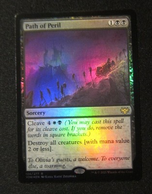 MTG FOIL PATH OF PERIL Black Sorcery CRIMSON VOW | eBay