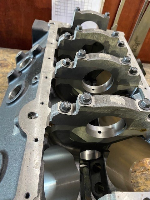 Engine Block, 350 Chevy Small Block, Germany Cast Iron, 4-Bolt 350 ...
