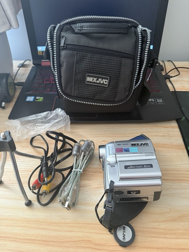 JVC MX-7000 Digital Camcorder – Case, Tripod, Cables – Battery Box ...